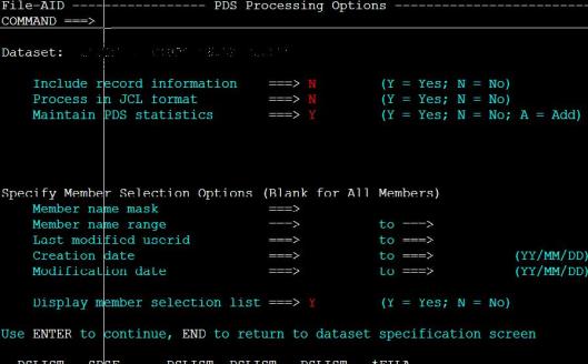 EDIT PDS USING FILE-AID – FAST MODE | F1 for Mainframe
